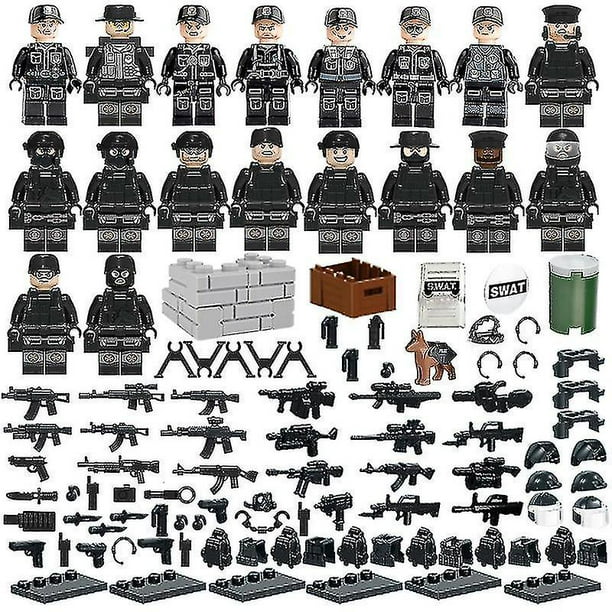 Moc Set Of 18 Minifigures Military Series Villain Mini Figures Building ...