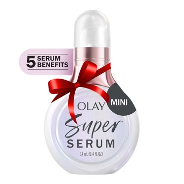 Olay Super Eye Serum, Vitamin C and Niacinamide Daily Eye Serum to Brighten, Depuff, and Smooth ...