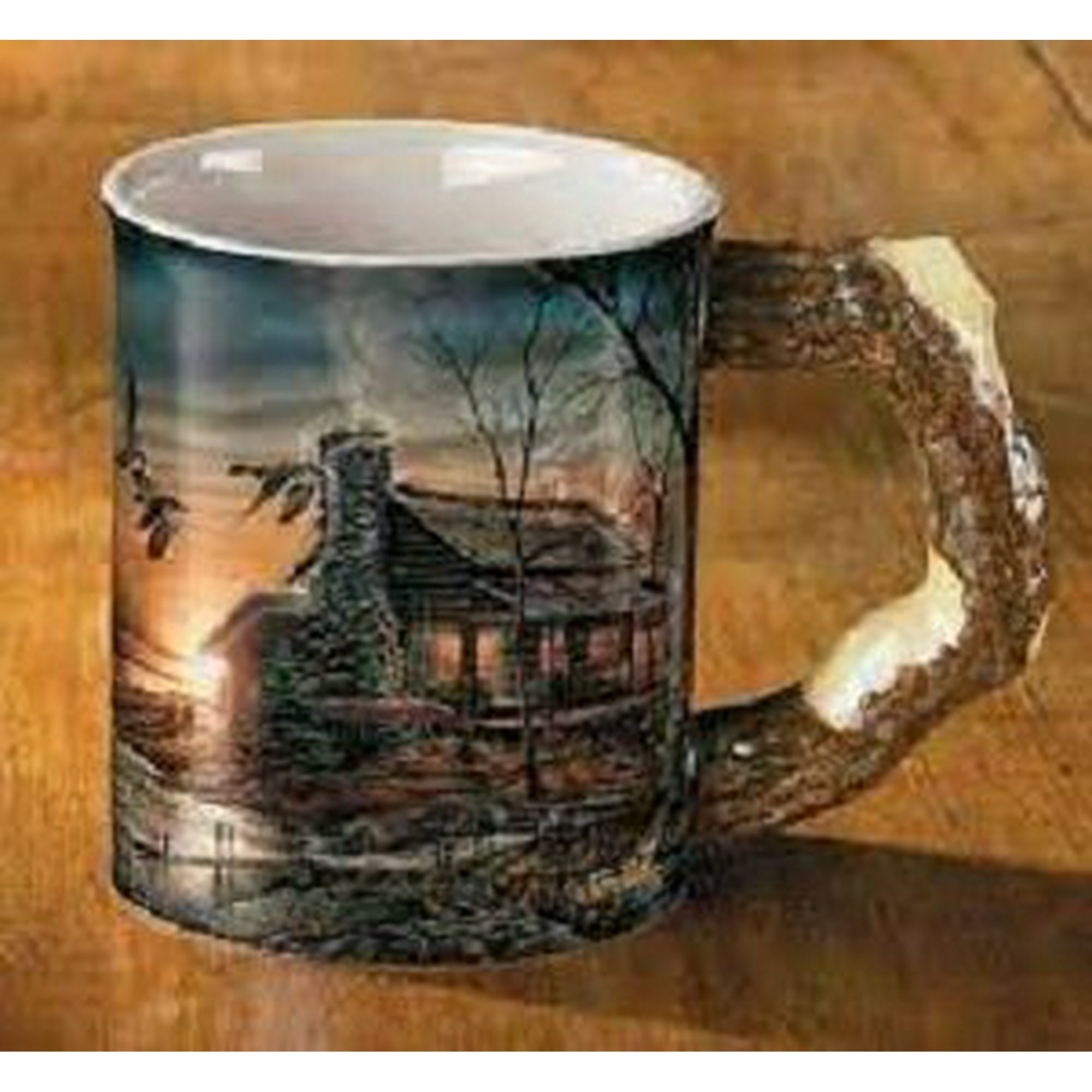 Click here for Wild Wings Sculpted Mug Golden Retreat - Cabin 16... prices
