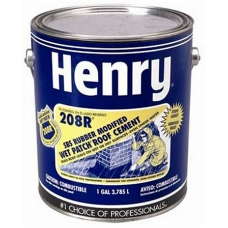 1 PK, Henry Wet Patch 1 Gal. Rubberized Roof Cement and Patching ...