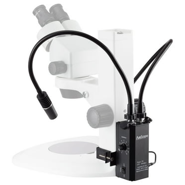 Free Shipping! AmScope 50W LED Fiber Optic Dual Gooseneck Lights ...