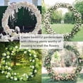 6.5FT Round Backdrop Stand Circle Balloon Arch Frame Double Metal Arch ...