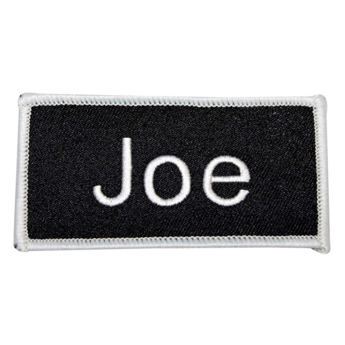 Joe Name Tag Patch Uniform ID Work Shirt Badge Embroidered Iron On ...