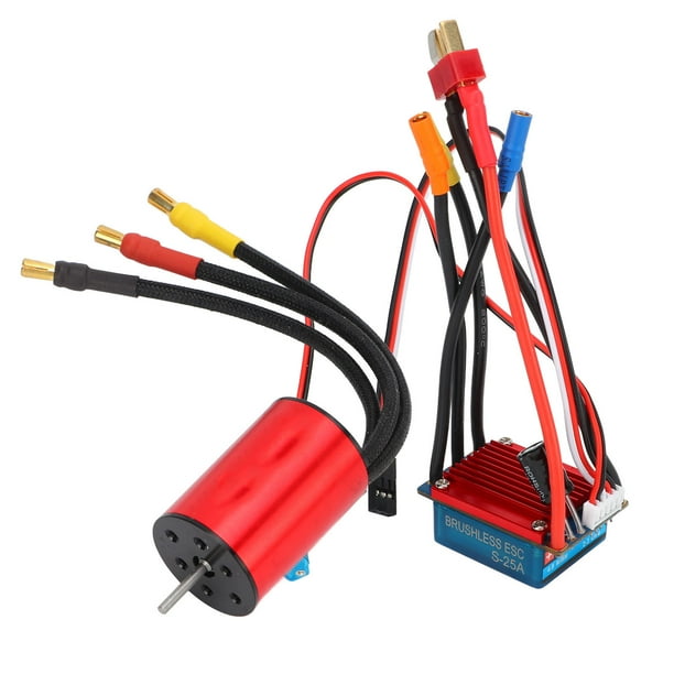 Brushless Motor ESC Kit, Overheat Protection CNC Machining RC Brushless ...