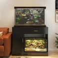 Black 40 Gallon Fish Tank Stand with Drawer & Cabinet, Sturdy, Durable ...