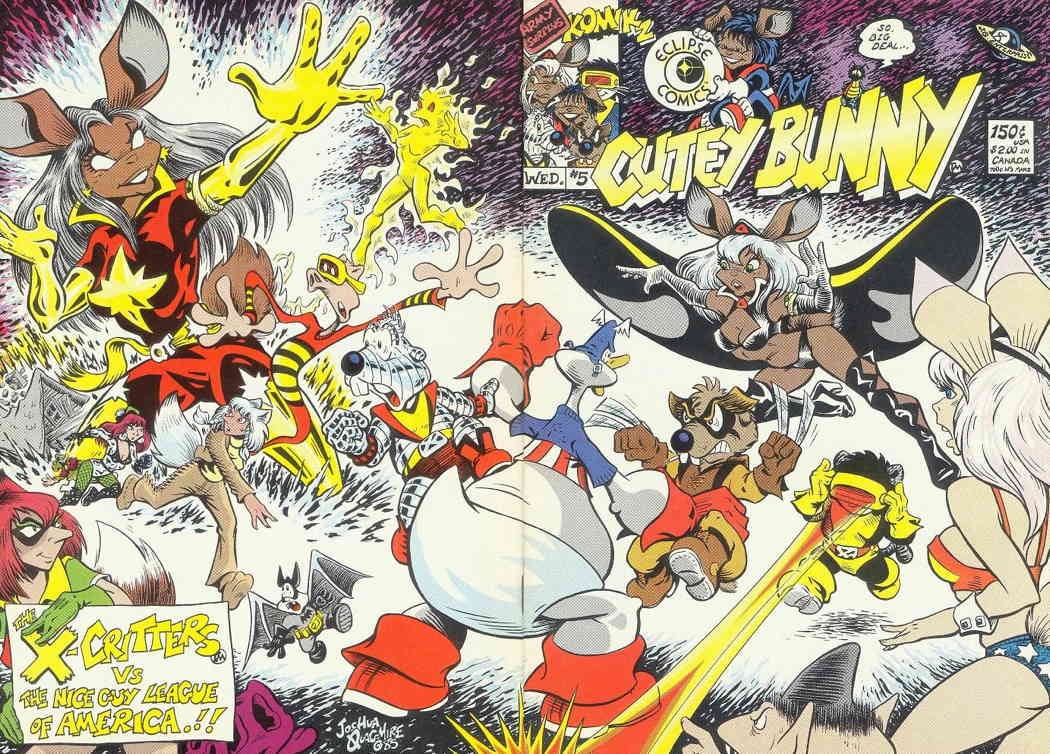 Army Surplus Komikz Featuring: Cutey Bunny #5 VF ; Eclipse Comic Book ...