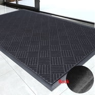 Qunbio Commercial Carpet Runner, 3'x10' Gray, Rubber Backed Entrance ...