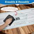 2Pcs 32 x 13.5 in Reusable Giant Check, Dry Erase Big Large Fake Check ...