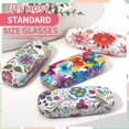 4- Flower Sunglasses Case Set - PU Leather Hard Shell Glasses Box for ...