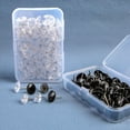 50/100Pcs Flat Head Push Pins Gear-shape Pushpin Clear Map Pin, Sewing ...