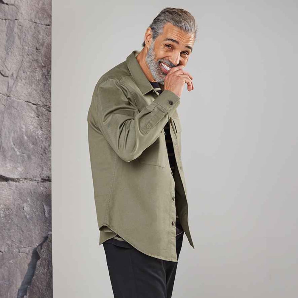 Front Row Mens Cotton Drill Overshirt - Walmart.com