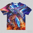 Boys T Shirt Heart Print Gradient Color Round Neck Short Sleeve Beach ...