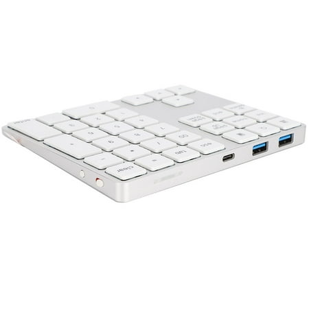 Numeric Keypad, Type-C USB 3.0 34 Keys Keyboard, Wireless Plug & Play ...