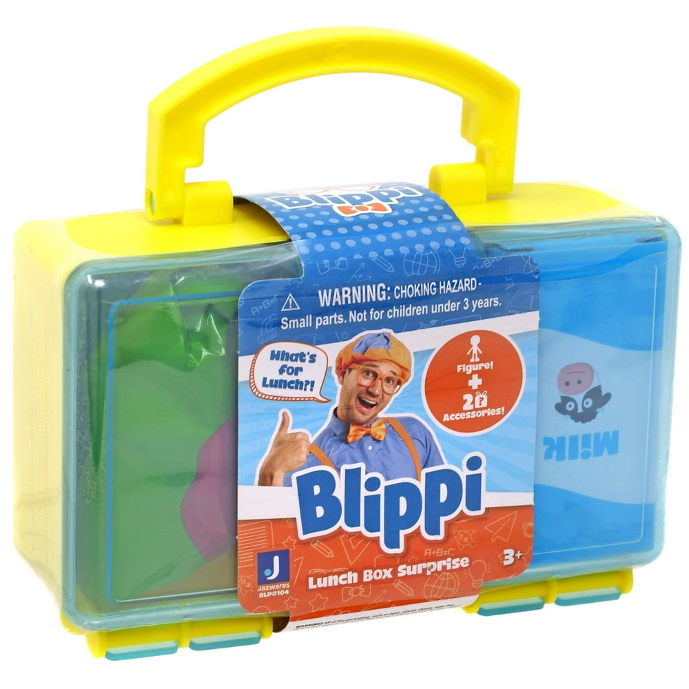 Blippi Lunch Box Surprise Mystery Pack [Yellow] - Walmart.com - Walmart.com