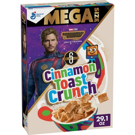 Cinnamon Toast Crunch Breakfast Cereal, Crispy Cinnamon Cereal, Mega ...