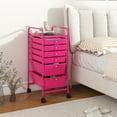 Patiojoy 6 Drawer Scrapbook Paper Organizer Rolling Storage Cart for ...