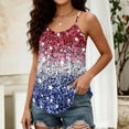 Minjewel 4th of July Shirts Women, Sleeveless Pleated Camisole, Elegant ...