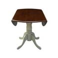 42" Round Dual Drop Leaf Ped Table - Walmart.com