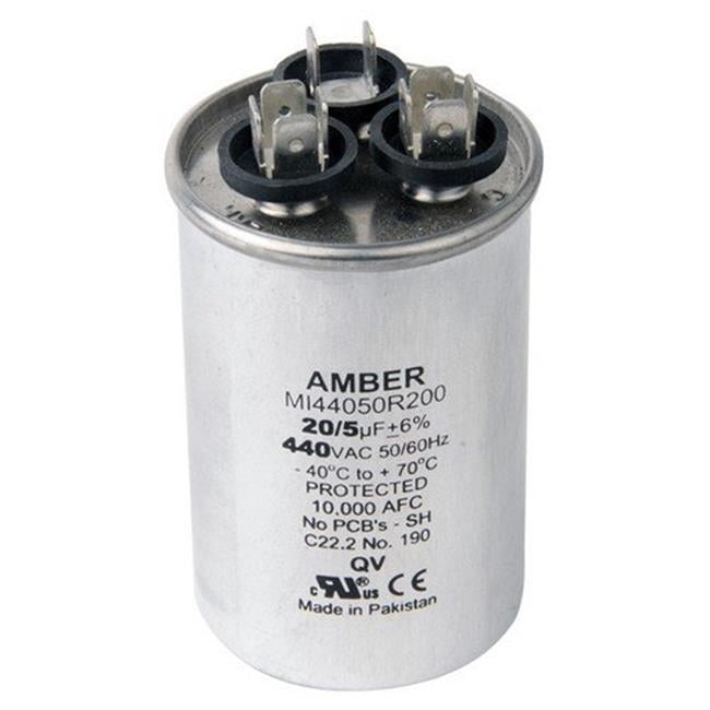 Morris Products T4JR0440 Round Motor Run Capacitor Dual Capacitance Can ...
