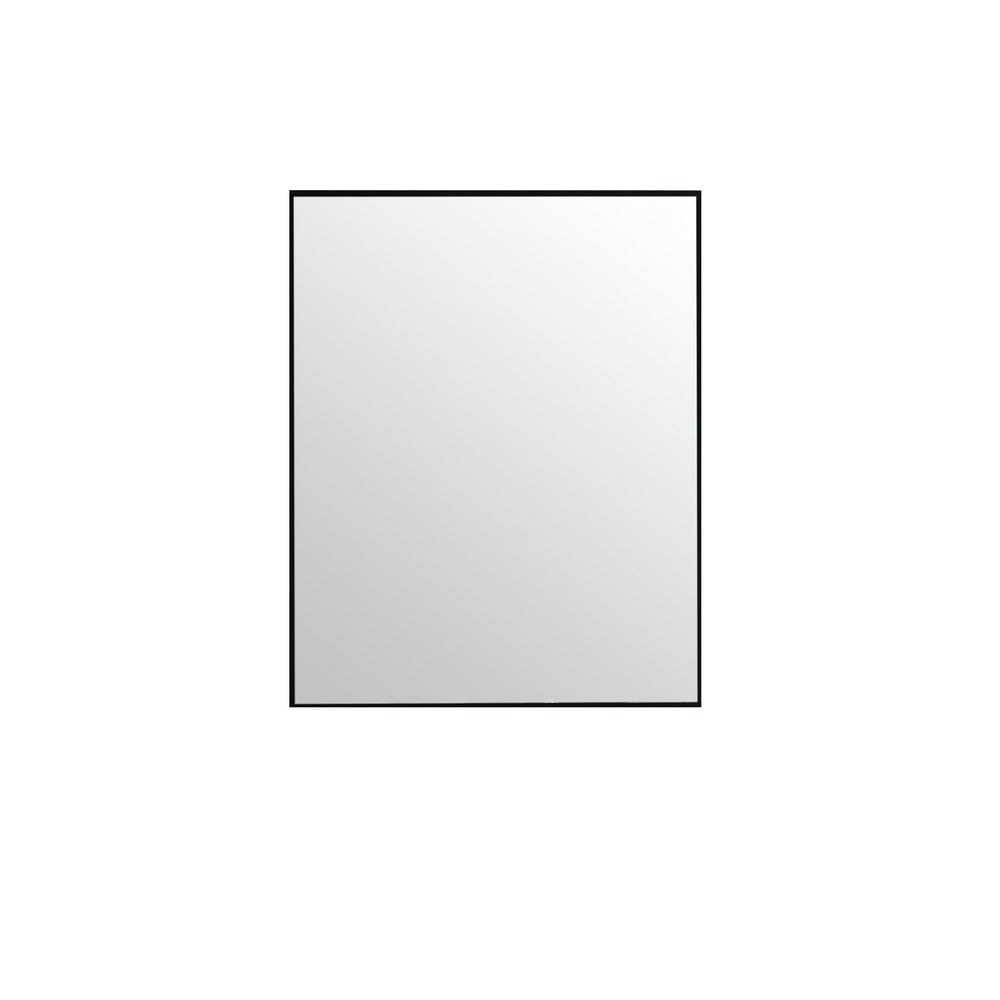 EVIVA Black 24X30 Inch Modern Framed Bathroom Mirror - Walmart.com ...