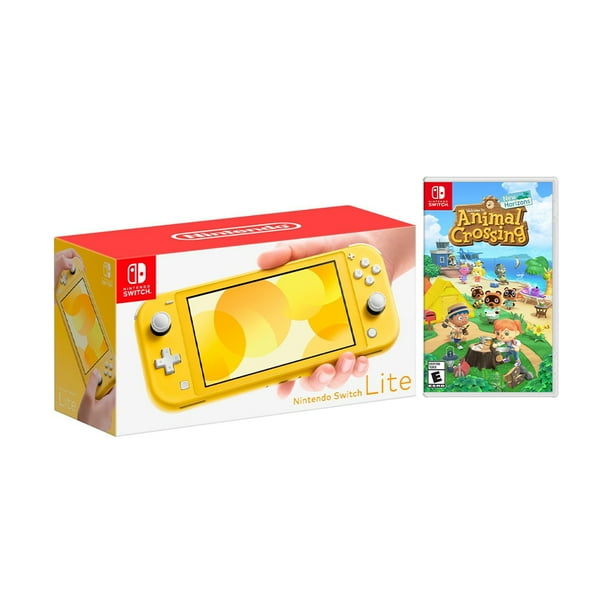 Nintendo Switch Lite Yellow Bundle with Animal Crossing: New Horizons ...
