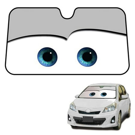 Car Winshield Sun Shade Eye Print Car Sun Visor, Foldable Front Window ...