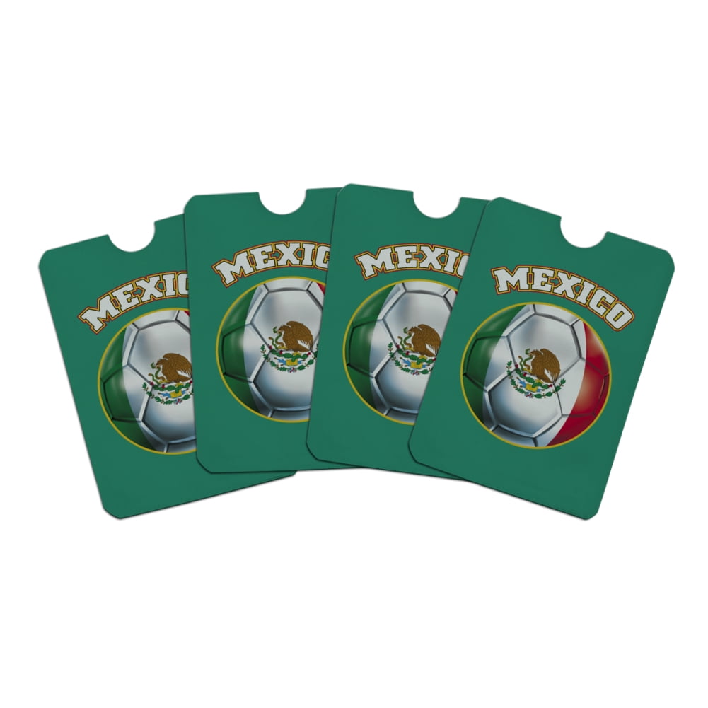 Mexico Soccer Football Futbol Credit Card RFID Blocker Holder Protector ...