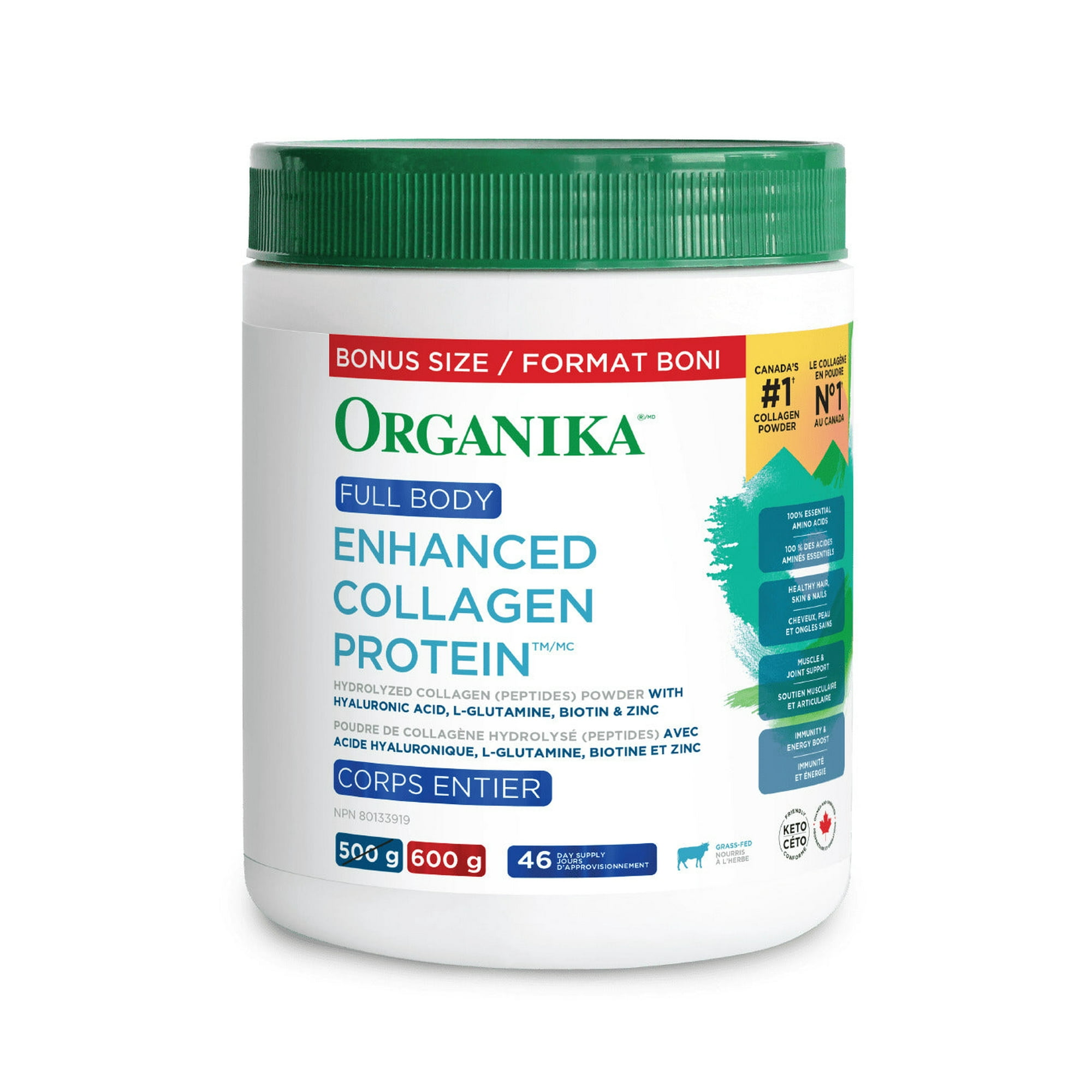 Click here for Organika Full Body Enhanced Collagen Protein 600g prices