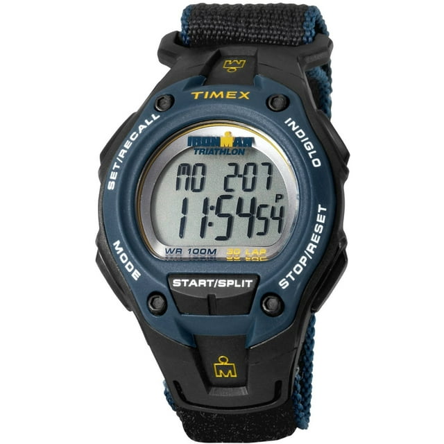 Timex Men's Digital Watch with LCD Dial Digital Display and Black ...