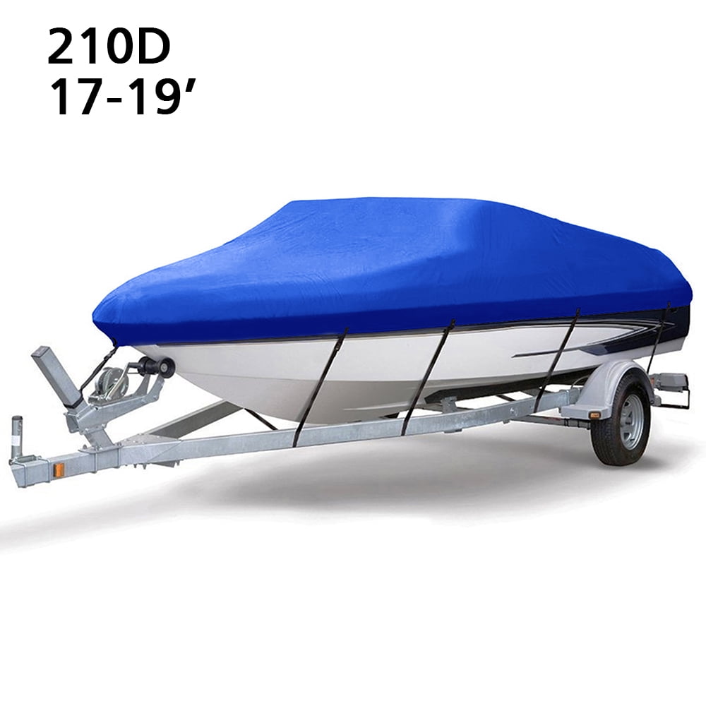 Waterproof 210D Heavy Duty Trailerable Boat Cover With Storage Bag Fits ...