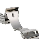 Steel and Leather Silver Replacement Watch Band For Casio MTP-M305 MTP ...