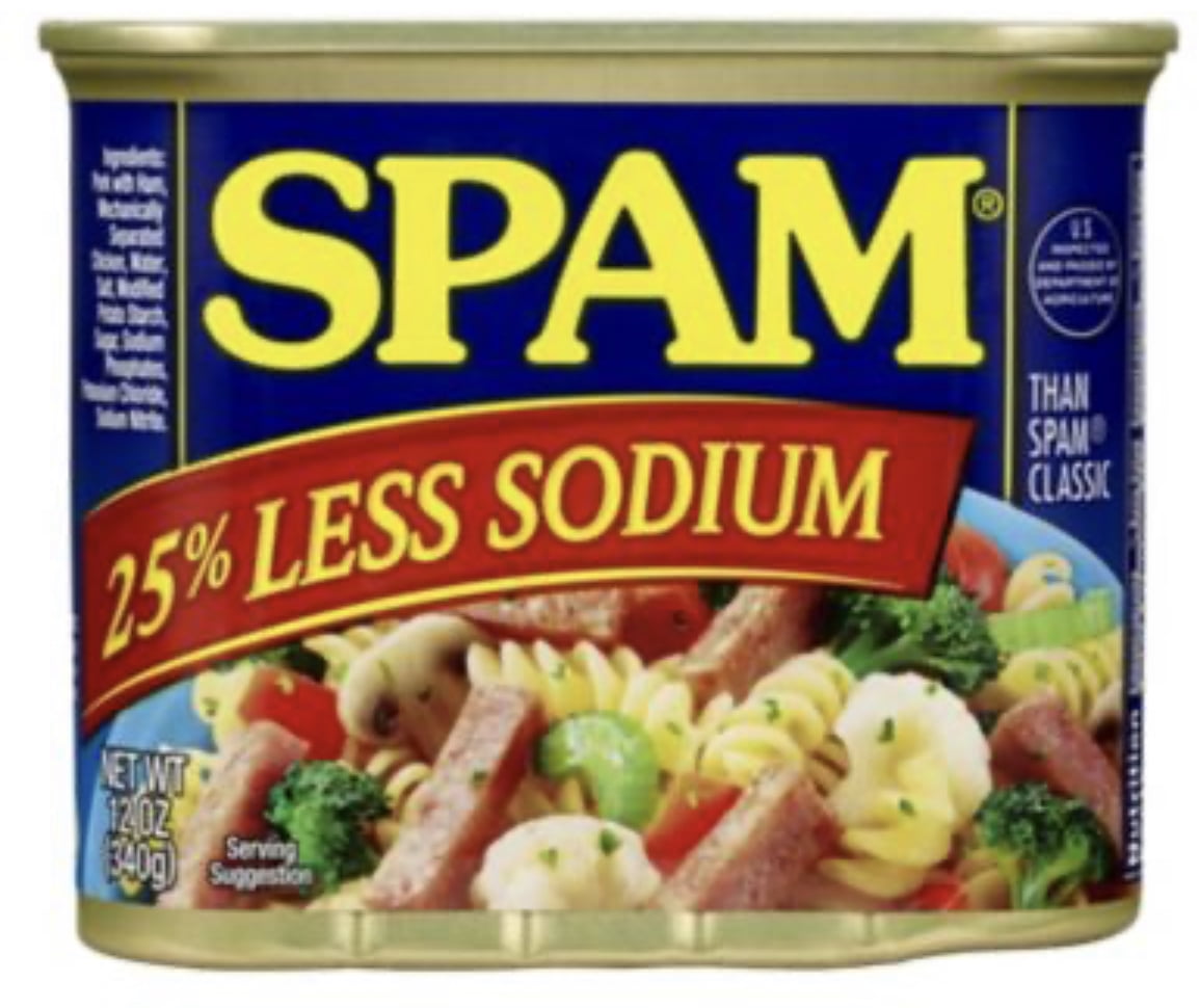 Hormel Spam with 25% Less Sodium, 6 pack/12 oz - Walmart.com
