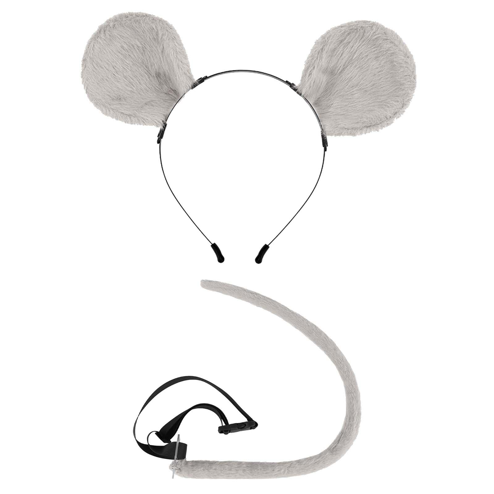 Click here for Beloving 2x Mouse Costume Accessory Set Mouse Ears... prices