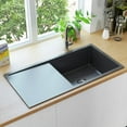 vidaXL Kitchen Sink Undermount Sink with Strainer Stainless Steel Sink ...