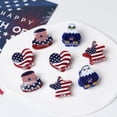BUXULYP 12pcs 4th of July Claw Clips Mini Cute American Flag Hair Clips ...