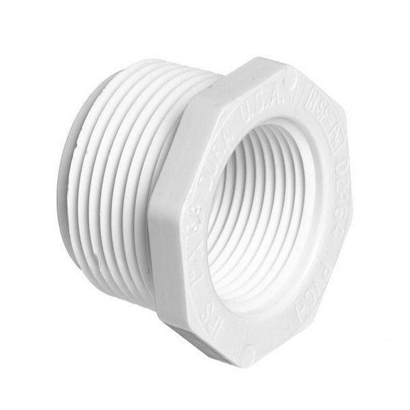 Manufacturer Varies Reducing Bushing, 3/4 x 1/2 in, PVC 438101 ...