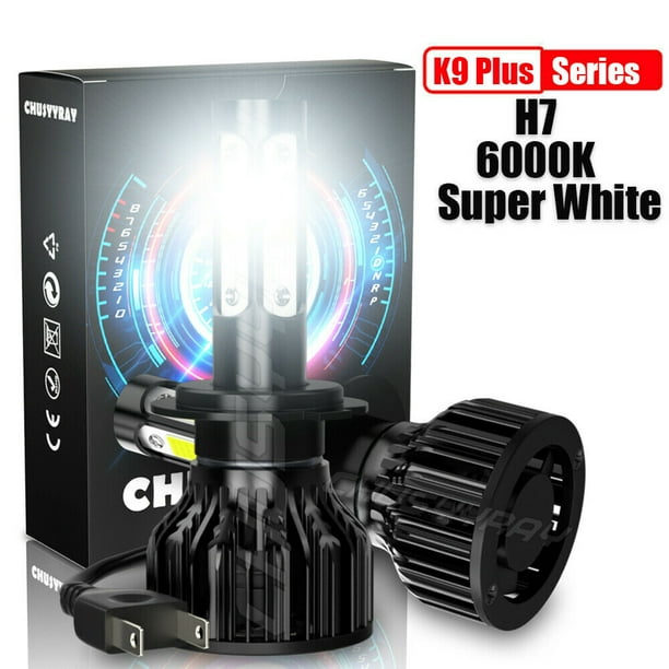CHUSYYRAY 2X H7 COB LED Headlight Bulb Kit High/Low Beam Xenon 6000K White - Walmart.com