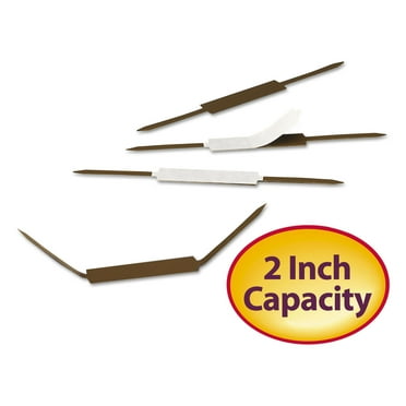 ACCO Premium 2 Piece Paper Fasteners, 3-1/2" Capacity, 2-3/4" Ctr-To ...
