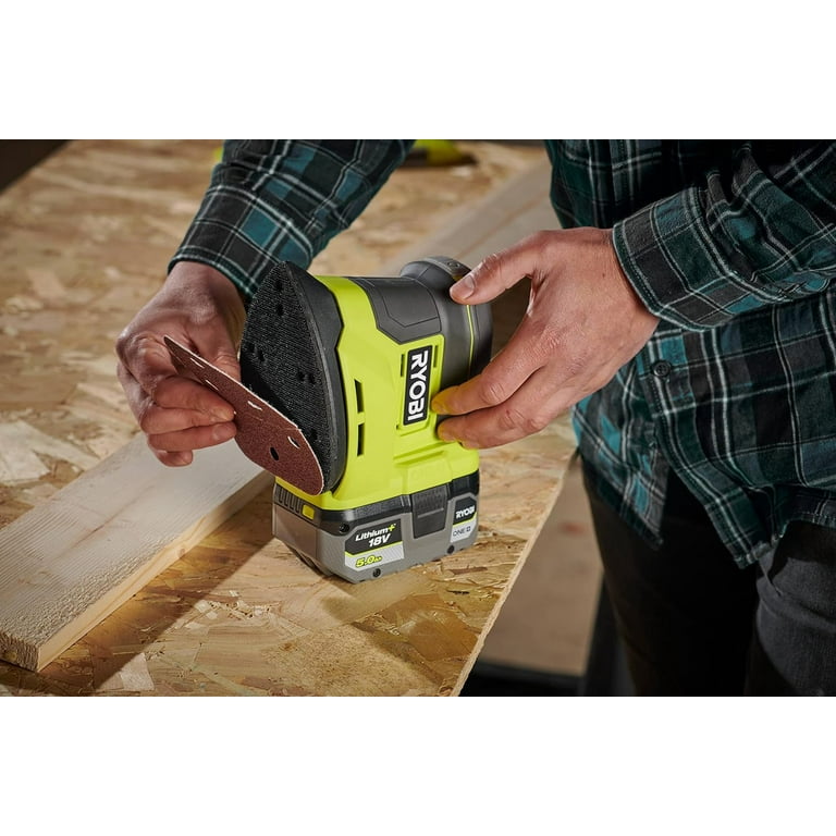 Palm Sander Sears Ryobi R18PS-0 ONE+ 18V Corner Palm Sander - Bare Tool ...