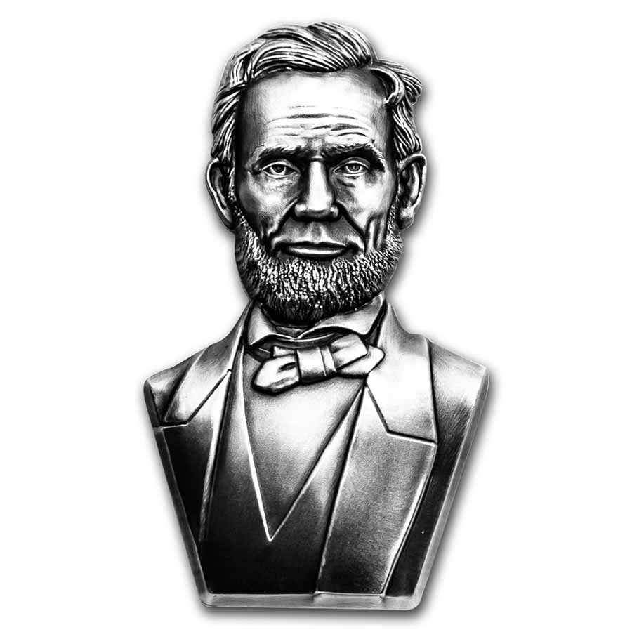 2022 Rep.of Chad 2 oz Silver Abraham Lincoln Bust Shaped Coin - Walmart.com