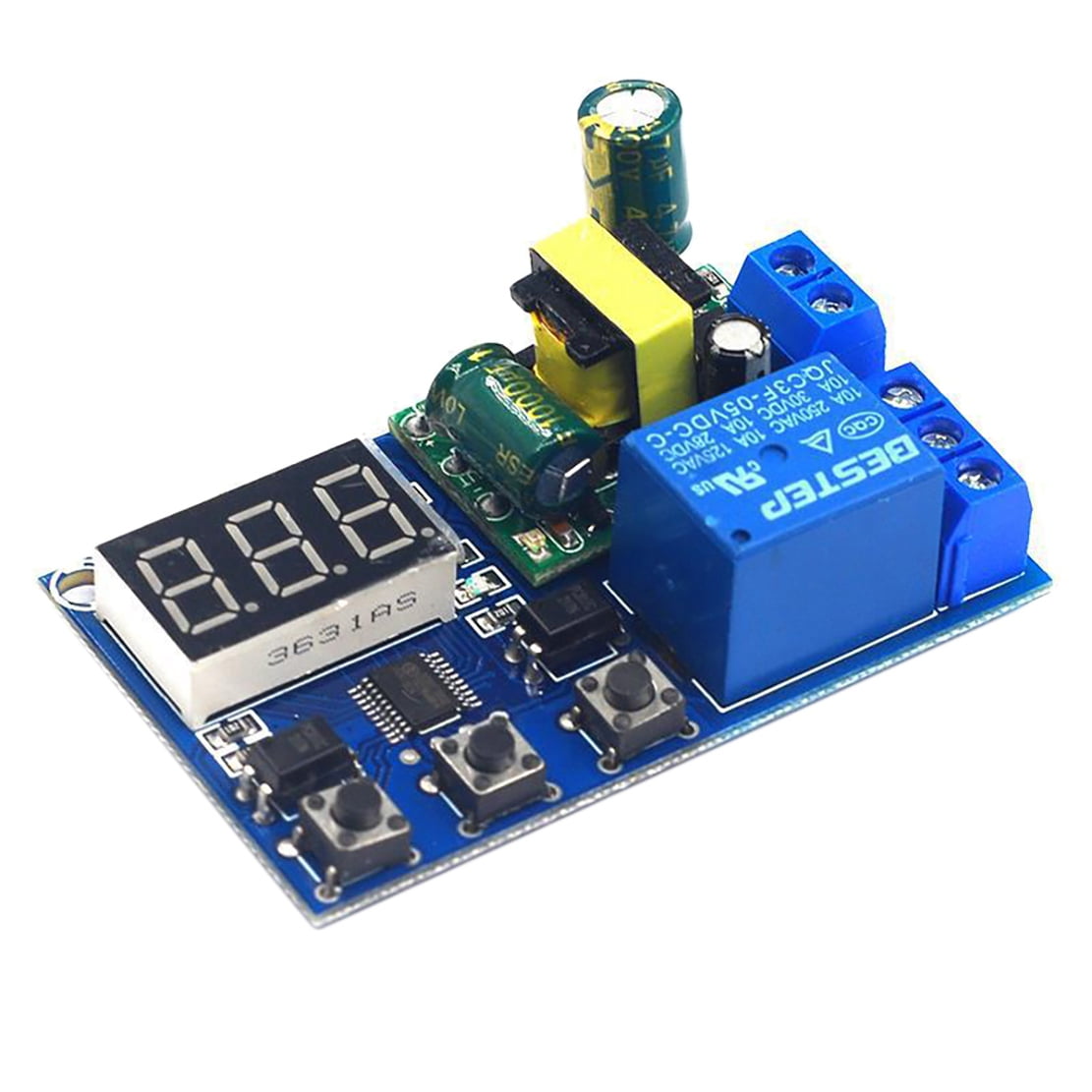 Relay Timing Module 220V Trigger Delay Cycle Timing On-Off Switch ...
