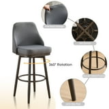 OTHNIEL Bar Stools - Adjustable Chenille Swivel Barstool - Walmart.com