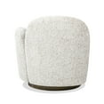 One-Arm Swivel Chair with Natural Wood Base+360-Degree Swivel" - "Home ...