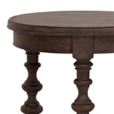 Revival Row Round Wood End Table in Brown Finish by Pulaski Furniture ...