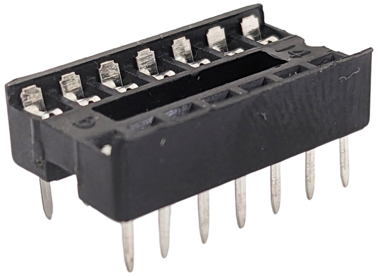 50 Pack 14 Pin Solder Tail, Low Profile IC Socket - Walmart.com