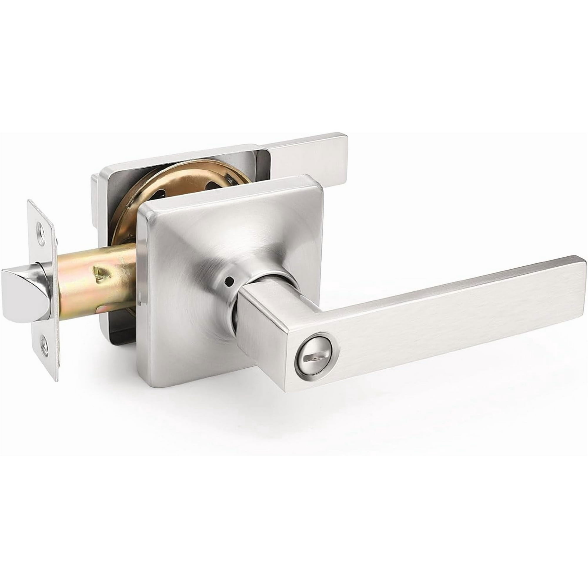 Click here for Nobrand Privacy Door Handles Brushed Nickel Interi... prices