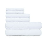Hart Diamond 6 Piece Textured Towel Set in Citadel Blue - Walmart.com