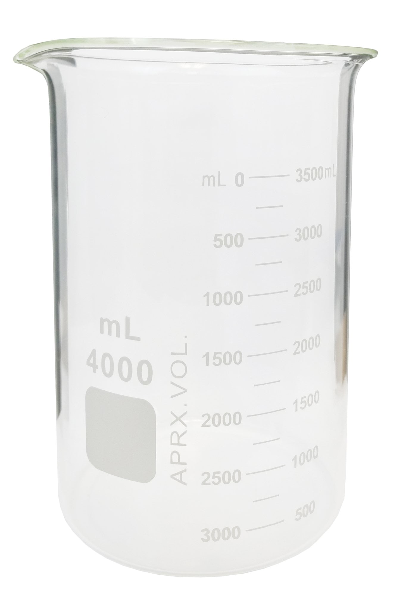 GSC International BG4000 Griffin Beaker - 4000 ml Capacity - Walmart ...