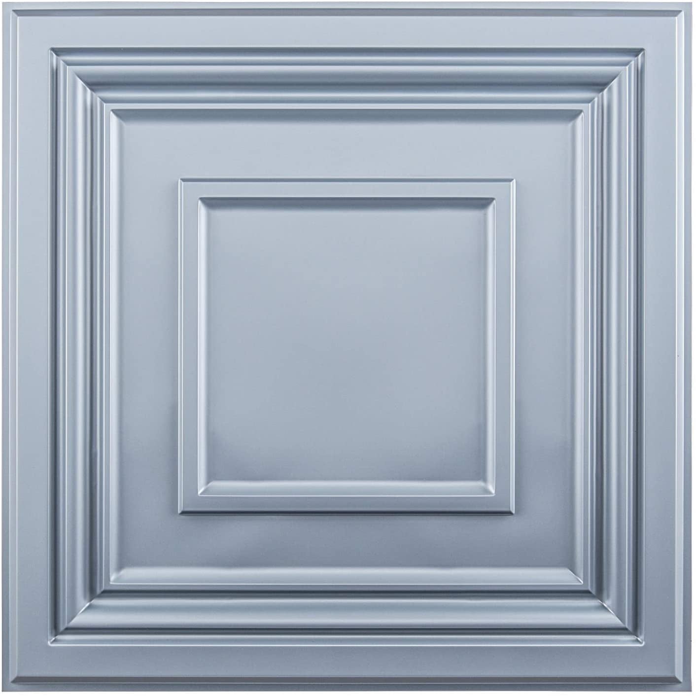 Art3d Matt Gray PVC Decorative Ceiling Tile for Drop in Grid System(12 ...