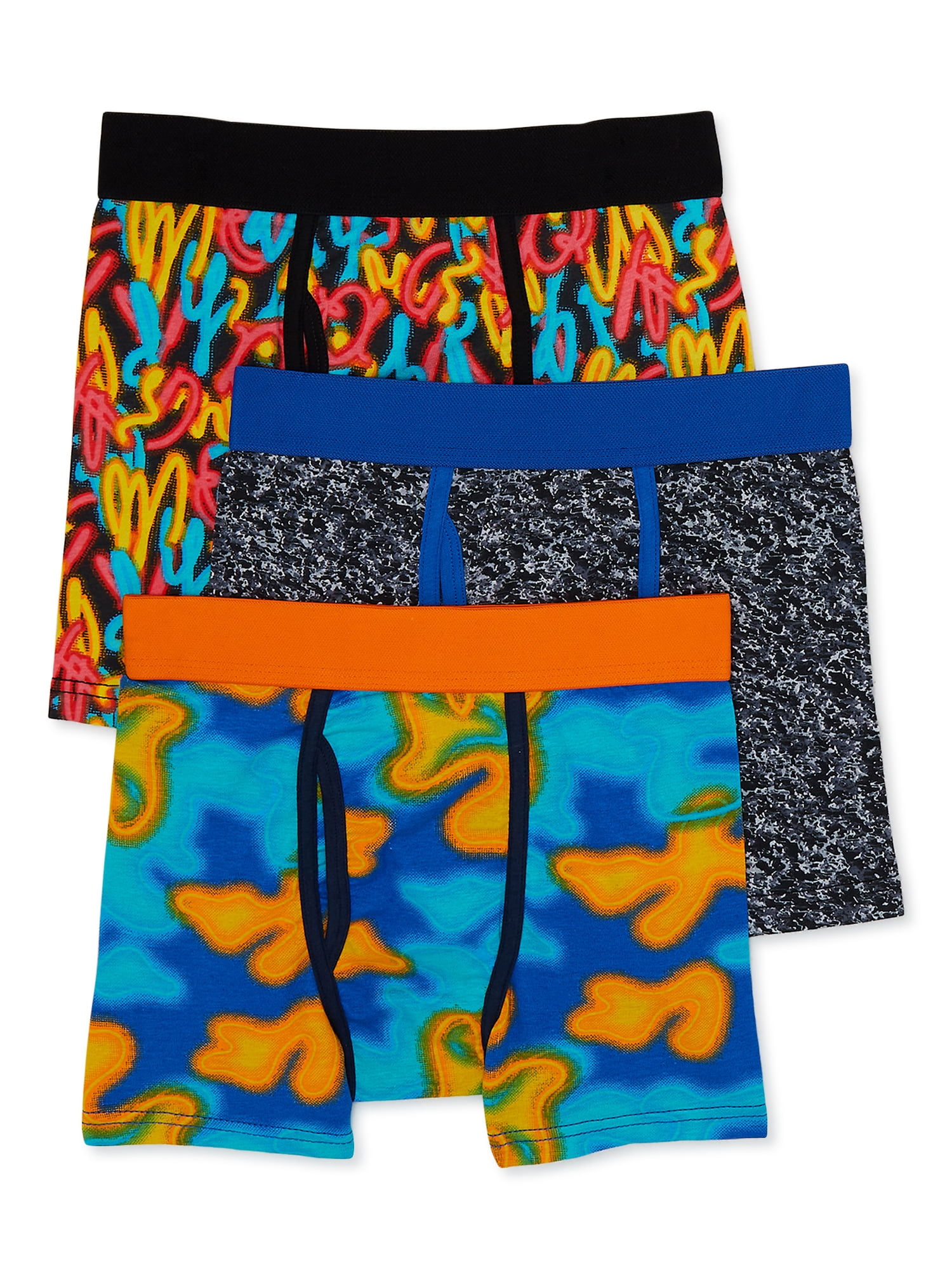 Wonder Nation Boys Neon Boxer Briefs, 3 Pack, Sizes S-XL - Walmart.com